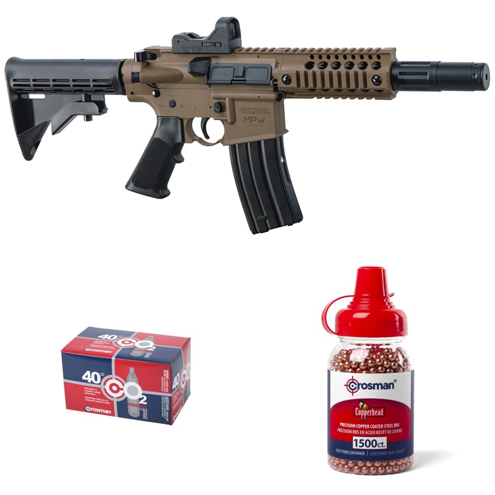 Buy Bushmaster BMPWX Full Auto MPW CO2-Powered BB Air Rifle - Red Dot ...