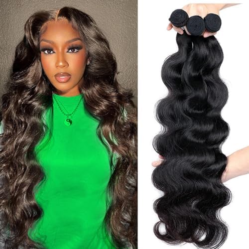 Amazon.com : Body Wave Bundles Human Hair Brazilian Body Wave Human ...