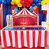 Amazon.com: 6 Pack Carnival Table Skirt Party Decorations, Red and ...