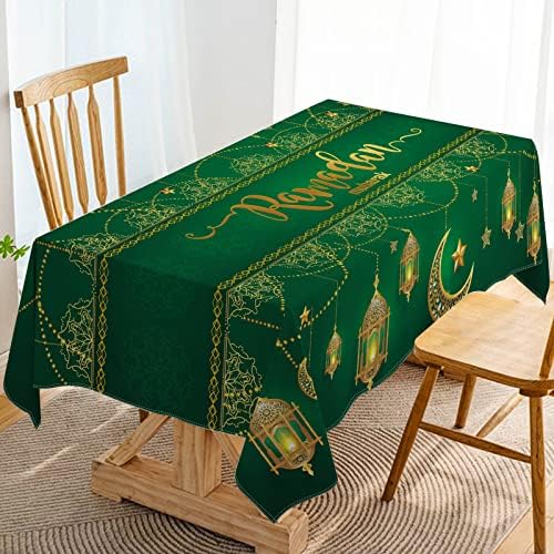 Amazon.com: Hafangry Ramadan Mubarak Tablecloth Islamic Muslim Eid ...
