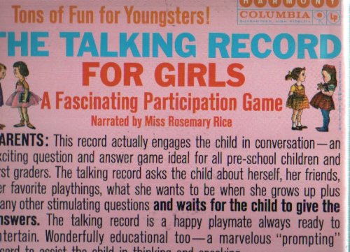 The Talking Record for Girls - A Fascinating Participation Game - By ...