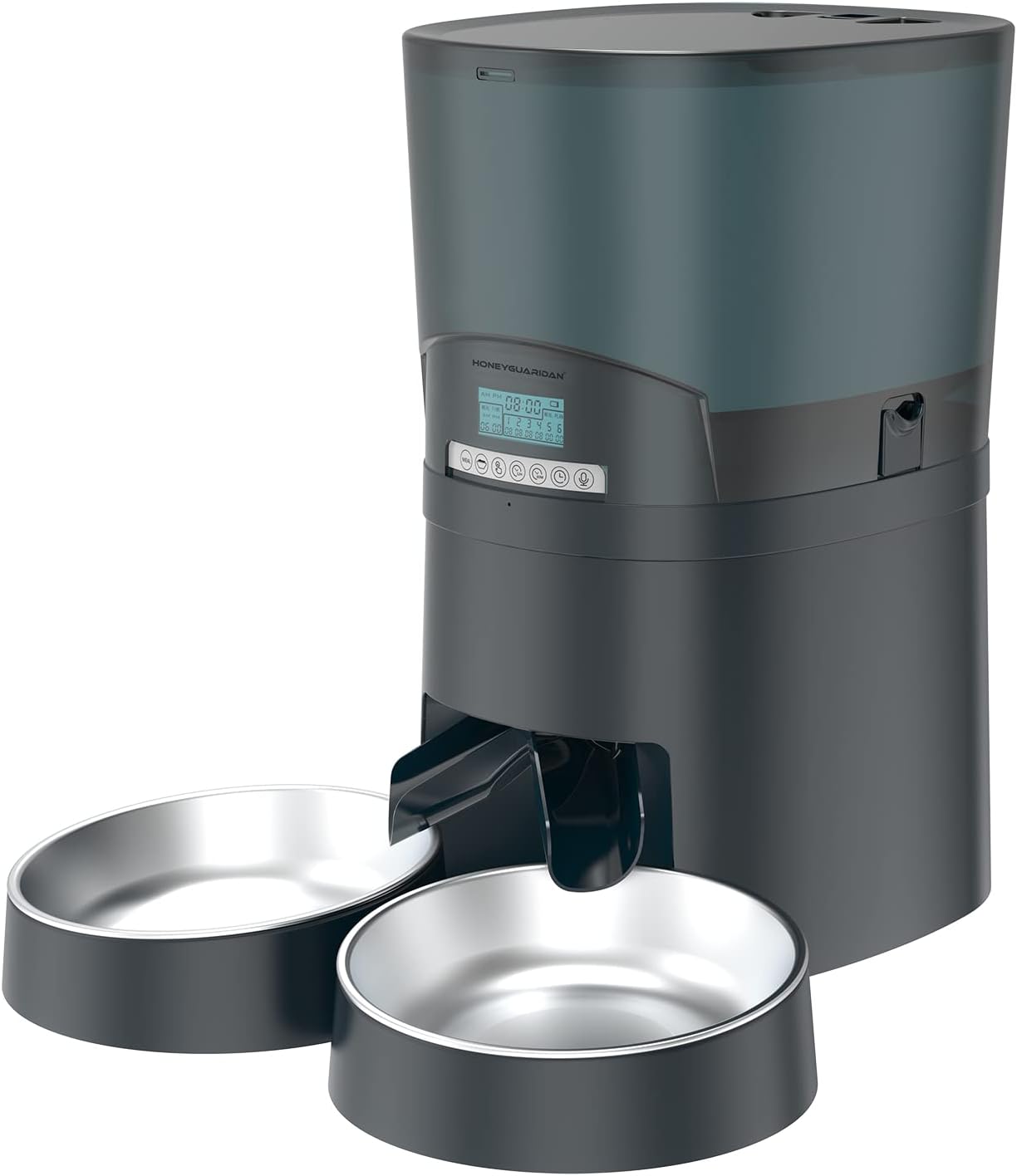 Amazon.com : Automatic Cat Feeder, HoneyGuaridan 4.5L Pet Feeder for 2 ...