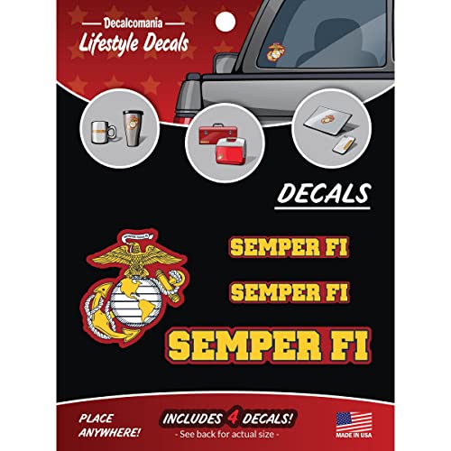 Snapklik.com : United States Marine Corps - Semper Fi Set Of 4 Vinyl ...