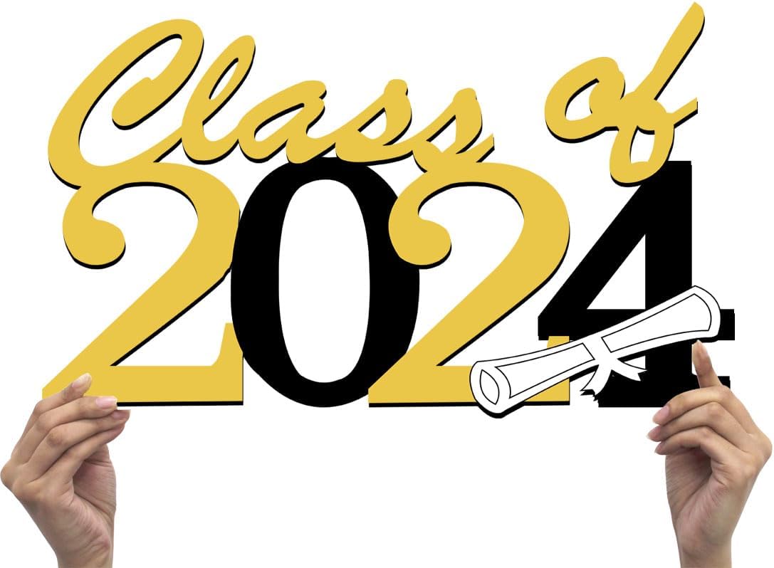 Amazon.com: Senior 2024 Wooden Sign Purple Graduation Senior Photo ...