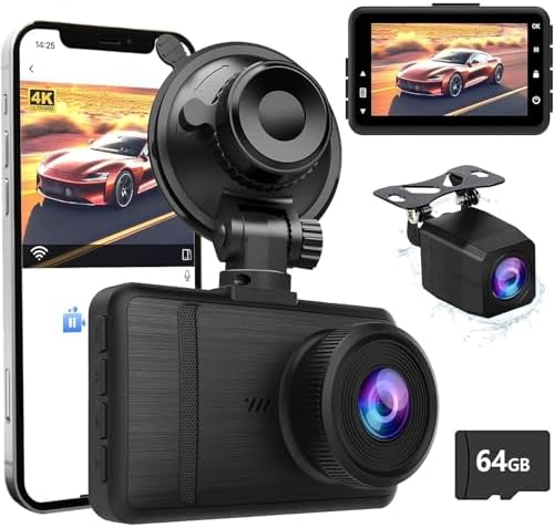 Amazon.com: Dash Cam WiFi 2K, Car Camera with APP, Front Dash Camera ...
