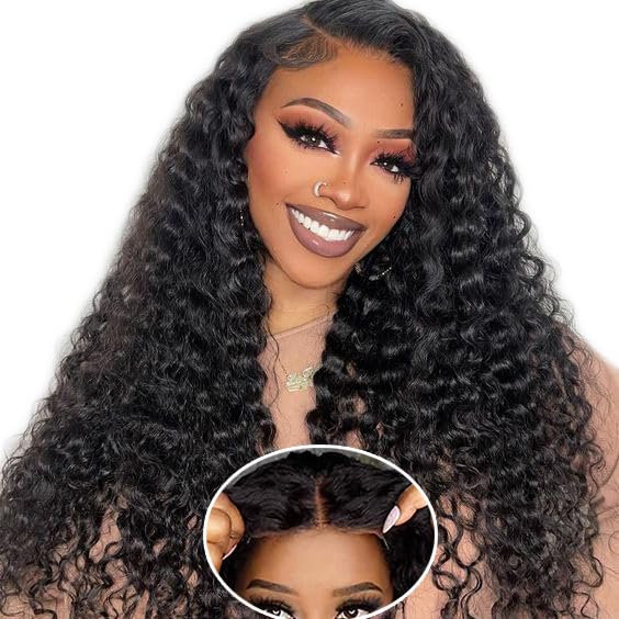 Amazon.com : HENGROSE 5x8 Glueless Wigs Human Hair Pre Plucked Pre Cut ...