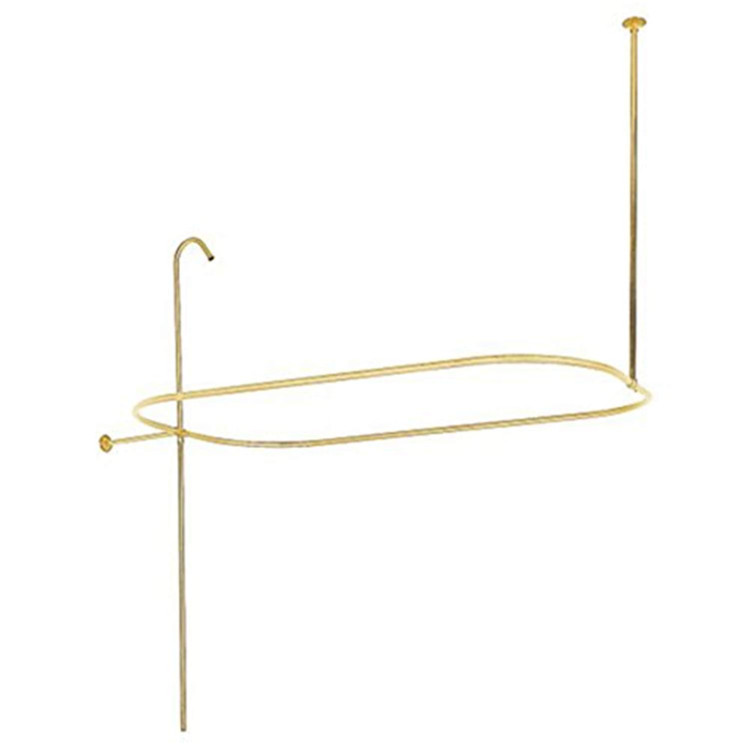 Kingston Brass ABT1040-2 Vintage Oval Shower Riser with Enclosure, 59 ...