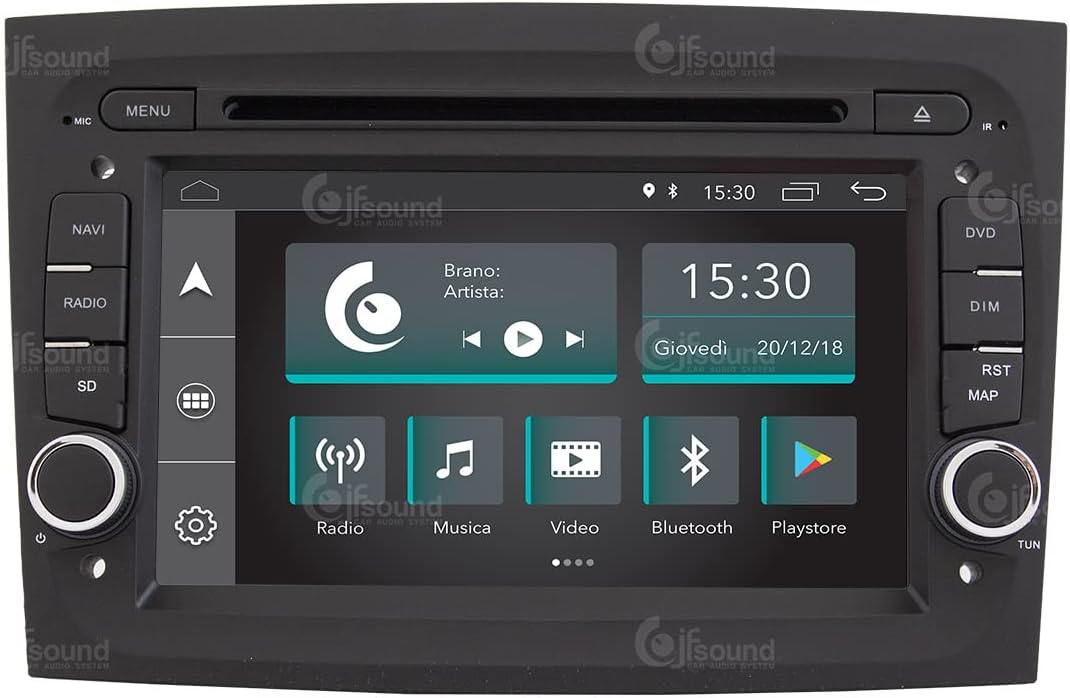 Autoradio Custom Fit per Fiat Doblò Android GPS Bluetooth WiFi Dab USB ...