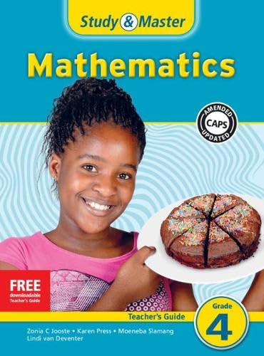 Study Master Mathematics Teacher's Guide Grade 4: Press, Karen ...