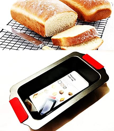Bread & Loaf Tins for Baking Nonstick Coated 2lb Bread Pan Heat ...