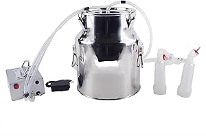 Amazon.com: Electric Milking Machine for Goats Cows, Stainless Steel ...