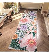 Amazon.com: Zealude Green Boho Bathroom Kitchen Runner Rug Non Slip ...