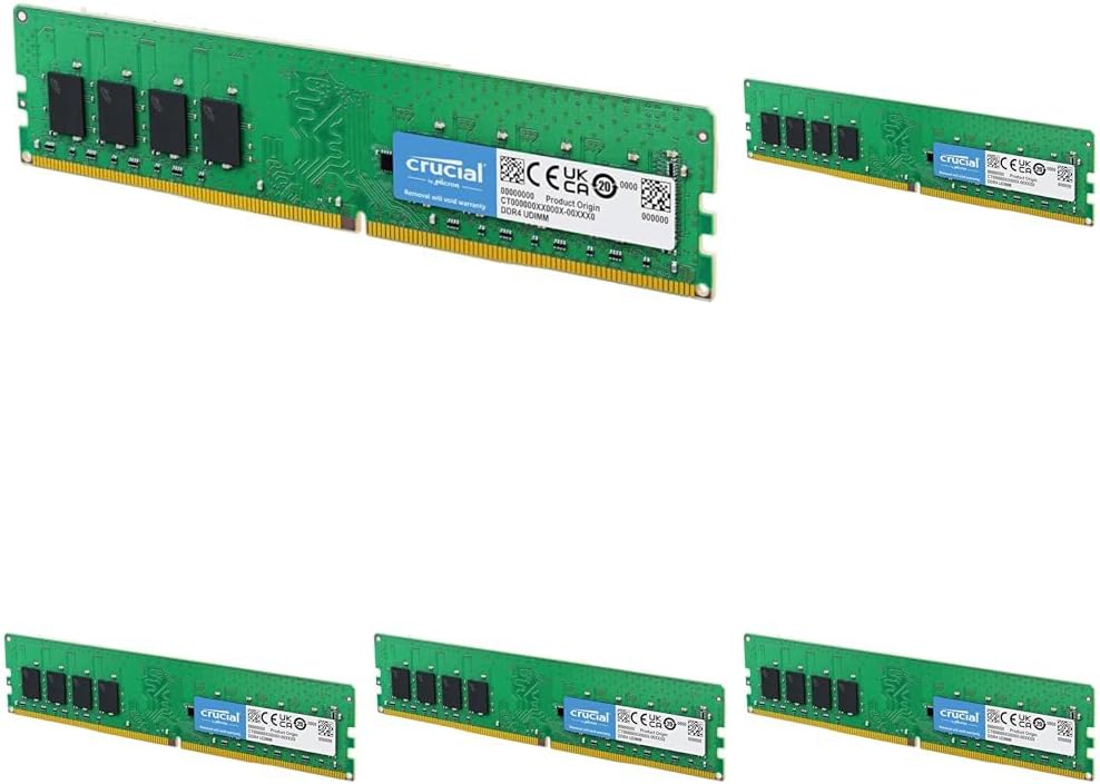 Crucial RAM 8GB DDR4 3200MHz CL22 (or 2933MHz or 2666MHz) Desktop ...