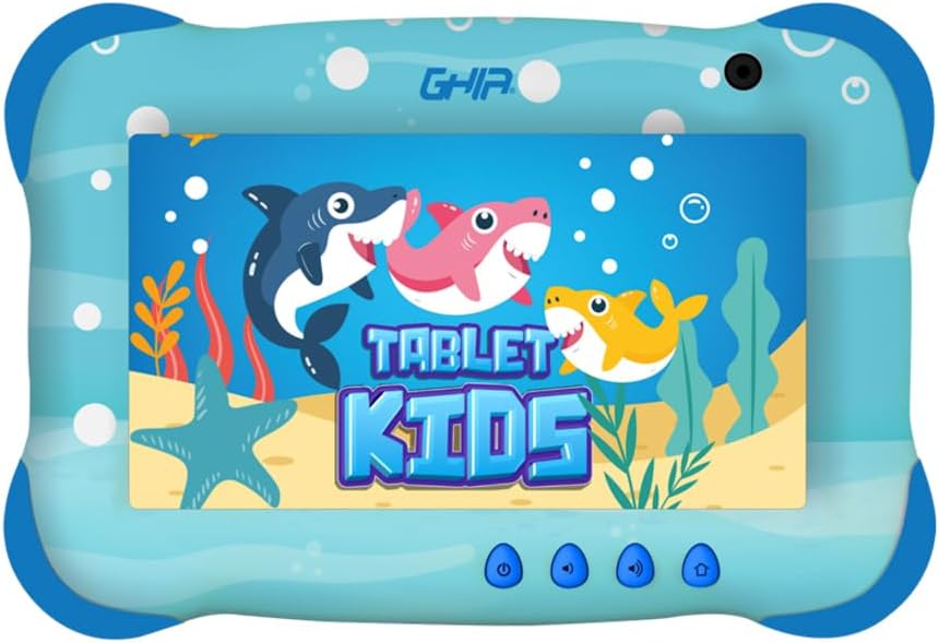 GHIA Tablet Kids GK133T2. Pantalla de 7 Pulgadas, RAM 2GB, Memoria 32GB ...