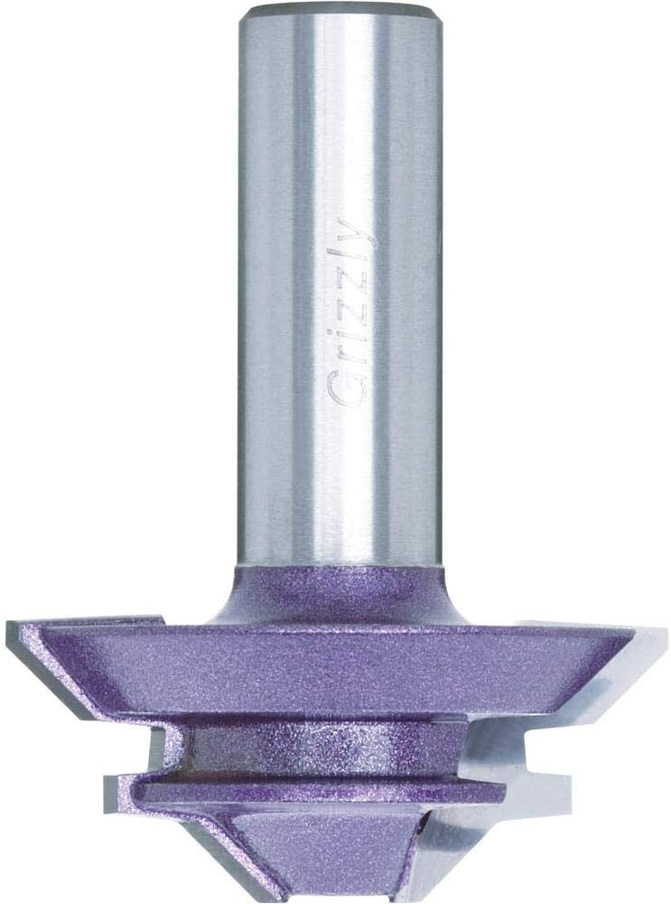 Grizzly C1712Z Super-Duty Corner Lock Miter Bit, 1/2-Inch Shank ...