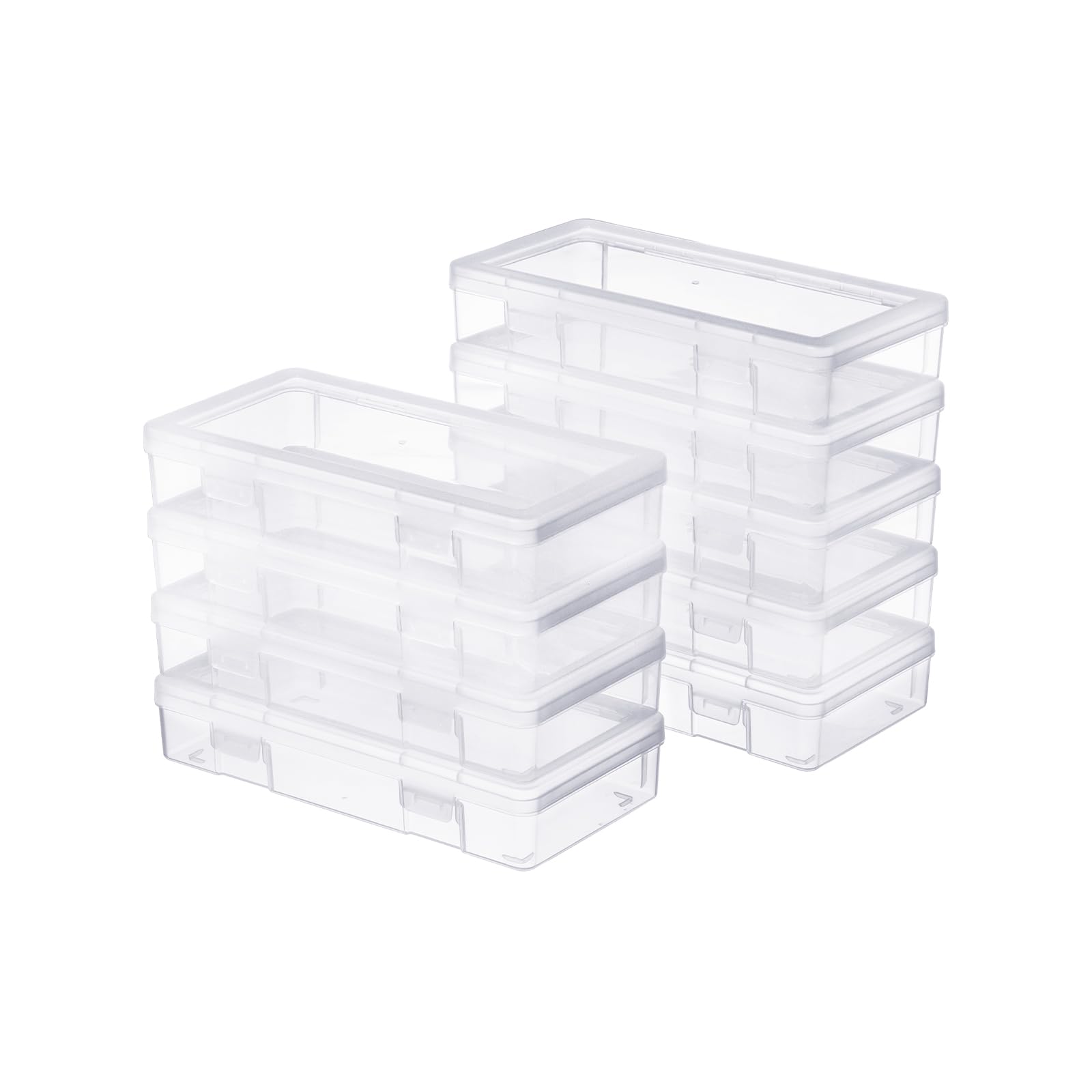 Amazon.com: Naivees Medium Clear Storage Box 9 Pack Stackable Storage ...