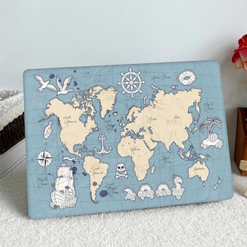 VASL™ Studio World Map Design Laptop Skin for Dell Acer Lenovo HP Apple ...
