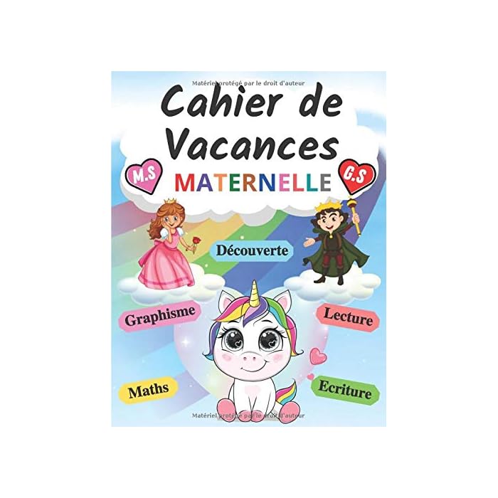 Buy Cahier de Vacances Maternelle MS GS: Cahier d'Activités pour ...