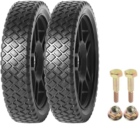 AR-PRO (2-Pack) Replacement 8" Push Lawn Mower Wheels - Universal 8 ...