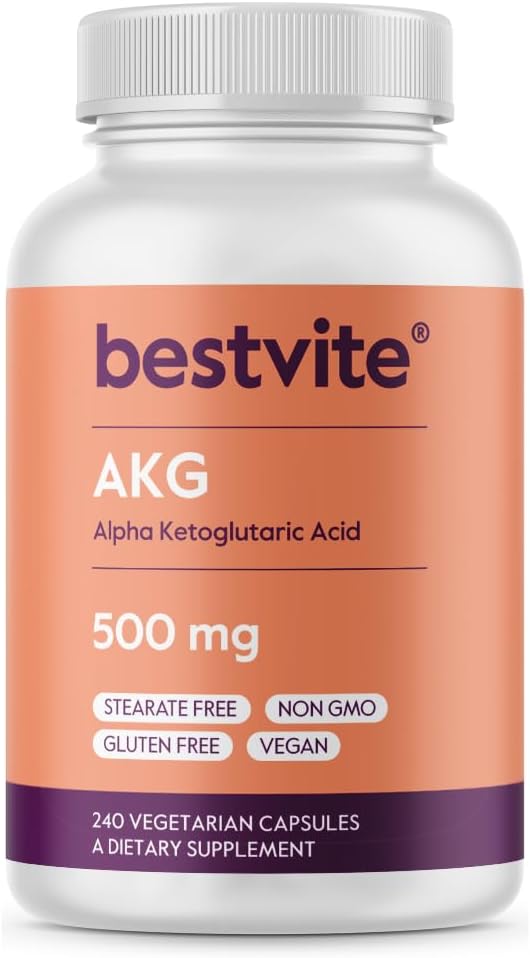Amazon.com: Nutricost AKG Alpha Ketoglutaric Acid Supplement 1,000 mg ...