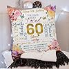 Amazon.com: 60th Birthday Gifts for Women Throw Pillow Covers 18"x18 ...