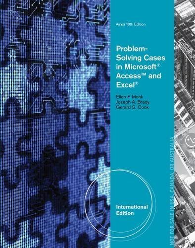 Amazon.co.jp: Problem Solving Cases in Microsoft Access and Excel by Cook, Gerard (2012 ...