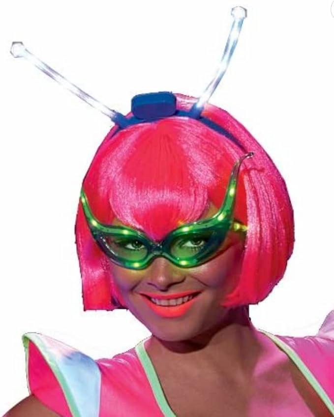 Amazon.com: Rubie's Costume Alien Raver Wig With Led Boppers, Multi ...