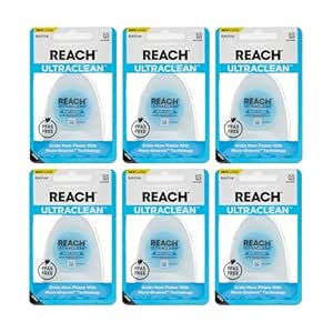 Amazon.com : REACH Ultraclean Dental Floss, Mint, Plaque Remover for ...