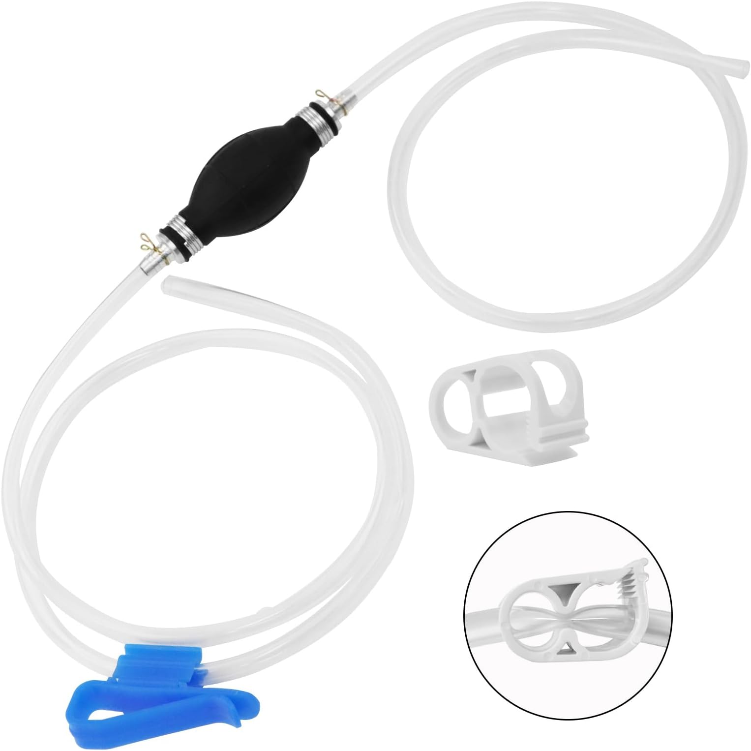 Amazon.com: H-veenjor Gasoline Siphon Hose Pump, Hand Fuel Transfer ...