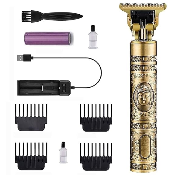 Golden metal Men's Hair Trimmer Heavy Quality Rechargeable Buddha ...