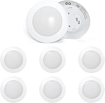 GonGoo (6 Pack) 5/6 Inch Flush Mount Ceiling Light, Dimmable Low ...