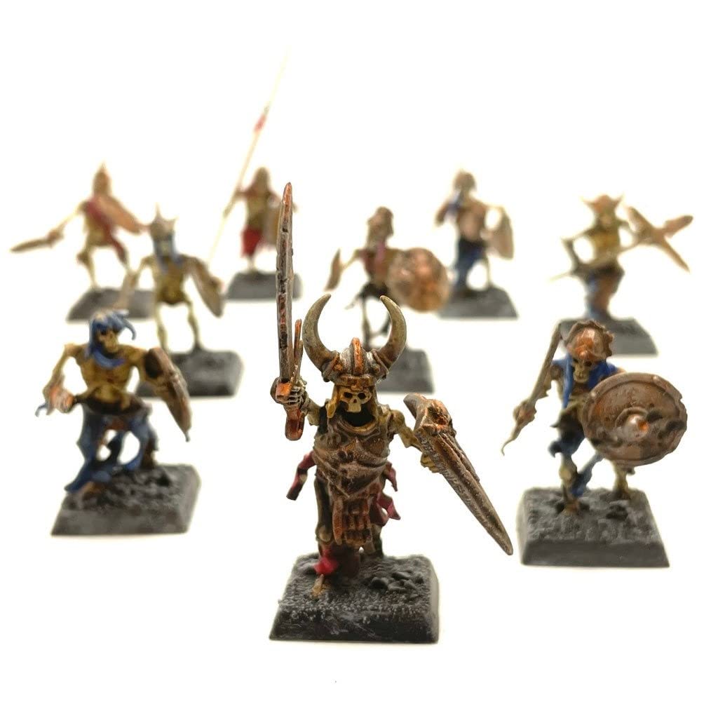 Amazon.com: Vampire Counts Skeletons 9 Painted Miniatures Dead Warriors ...