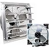Amazon.com: VES Exhaust Fan, 3 Speed Shutter Fan with 9 Foot Cord for ...