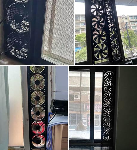 Vertical Window Fan for Sliding Windows, Silent Window Exhaust Fan for ...