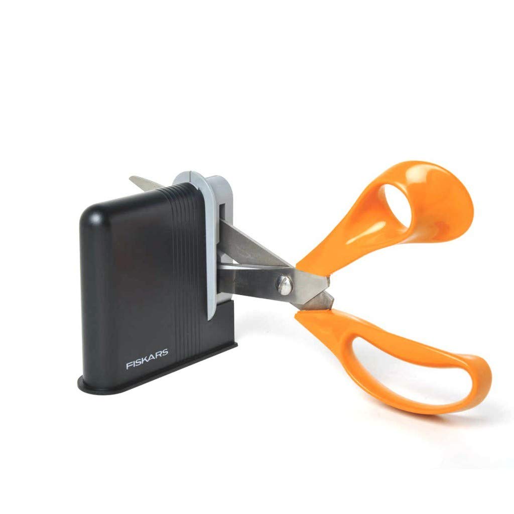 Amazon.com: Fiskars 1005137 Scissors Sharpener, 3.5 x 10.2 x 9.8 cm, Orange