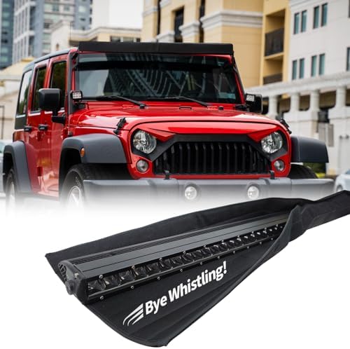 Amazon.com: 50 inch Light bar Cover spotflood Wind Noise Silencer ...