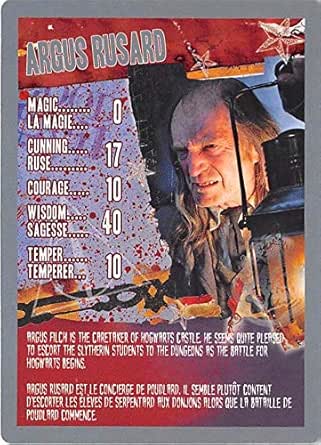 Argus Filch Rusard trading game card David Bradley Harry Potter Deathly ...