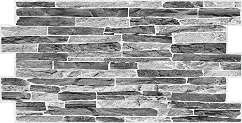 Buy 3D Wall Panels Stone Brick Slate Effect Decorative PVC Plastic ...