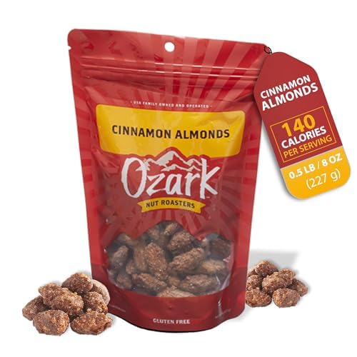 Amazon.com : OZARK NUT ROASTERS, Cinnamon Almonds, Cinnamon-Flavored ...