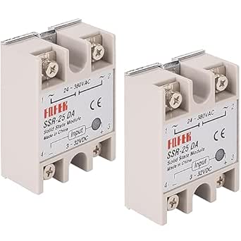 BlueStars 2pcs SSR-25DA 25A 250V Solid State Relay Module : Amazon.in: Electronics