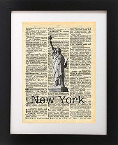 Amazon.com: Statue Of Liberty New York City Vintage Dictionary Print ...