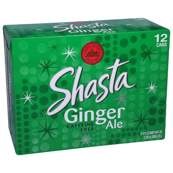 Amazon.com : Shasta Cola, Soda, Caffeine Free, Ginger Ale, 12 Ounce ...
