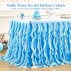 Amazon.com: Partisky Ocean Blue Tulle Tutu Ruffle Curly Willow Table ...