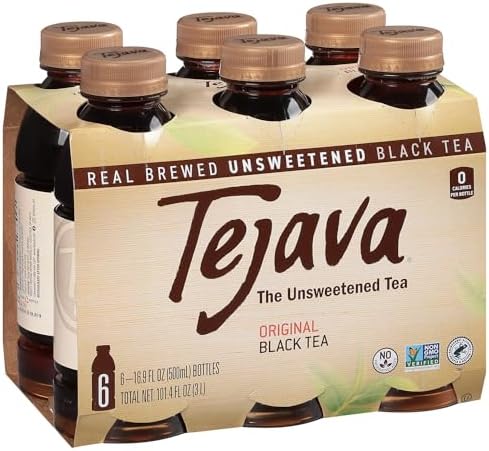 Amazon.com : Just Ice Tea Organic Iced Tea, 16 Fl Oz Glass Bottles (6 ...