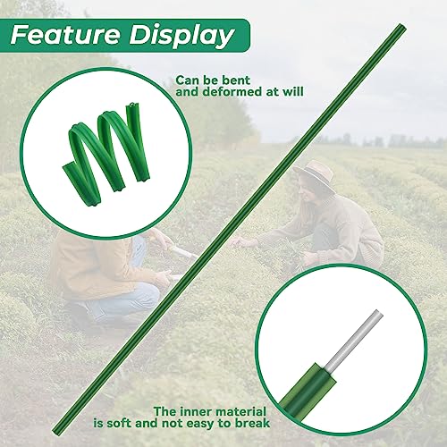 Plant Ties for Climbing Plants, 300pcs 12cm Green Garden Twist Ties for ...