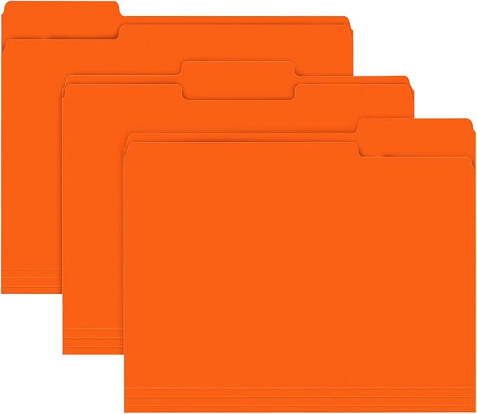 Amazon.com : File Folder, RAZCC 150 Pack 1/3 Cut Tab File Folders ...