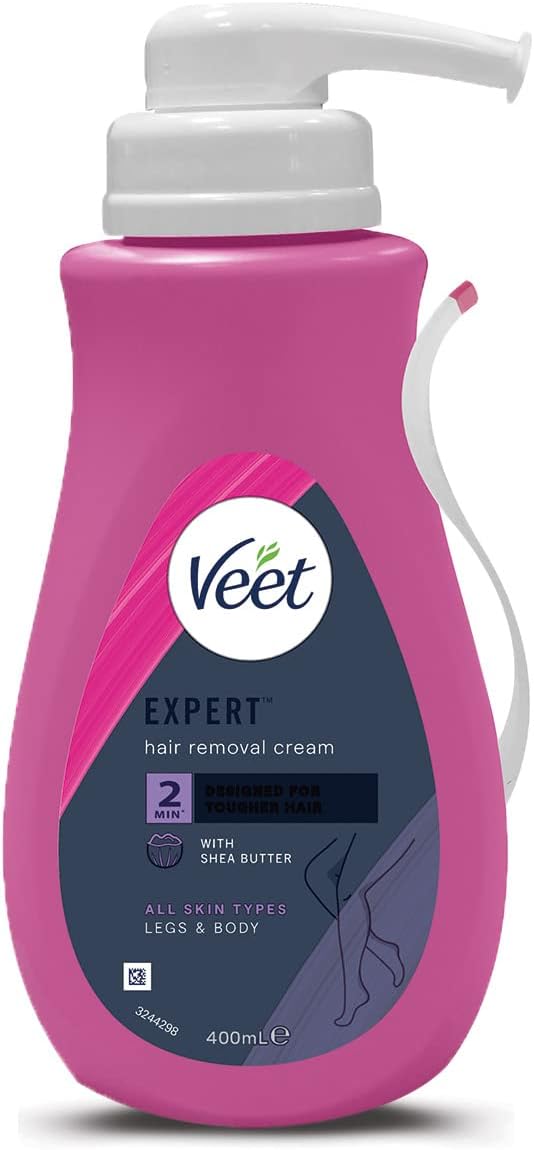Veet Expert Hair Removal Cream 400 ml, Fast-Acting Depilatory for Women ...