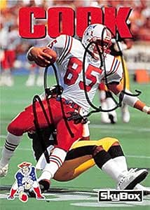 Marv Cook autographed Football Card (New England Patriots) 1992 Skybox ...