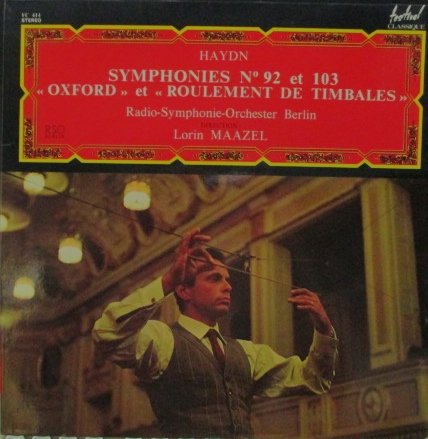 Haydn Symphonies No. 92 Lorin Maazel Radio Symphonie Berlin Orchestra ...