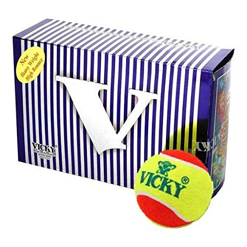 Vicky Cricket Ball Tennis Heavy, Pack of 3 (Double Colour) : Amazon.in ...